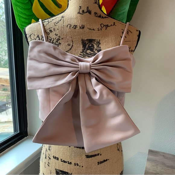 ASOS | Tops | Satin Bow Crop Top | Poshmark